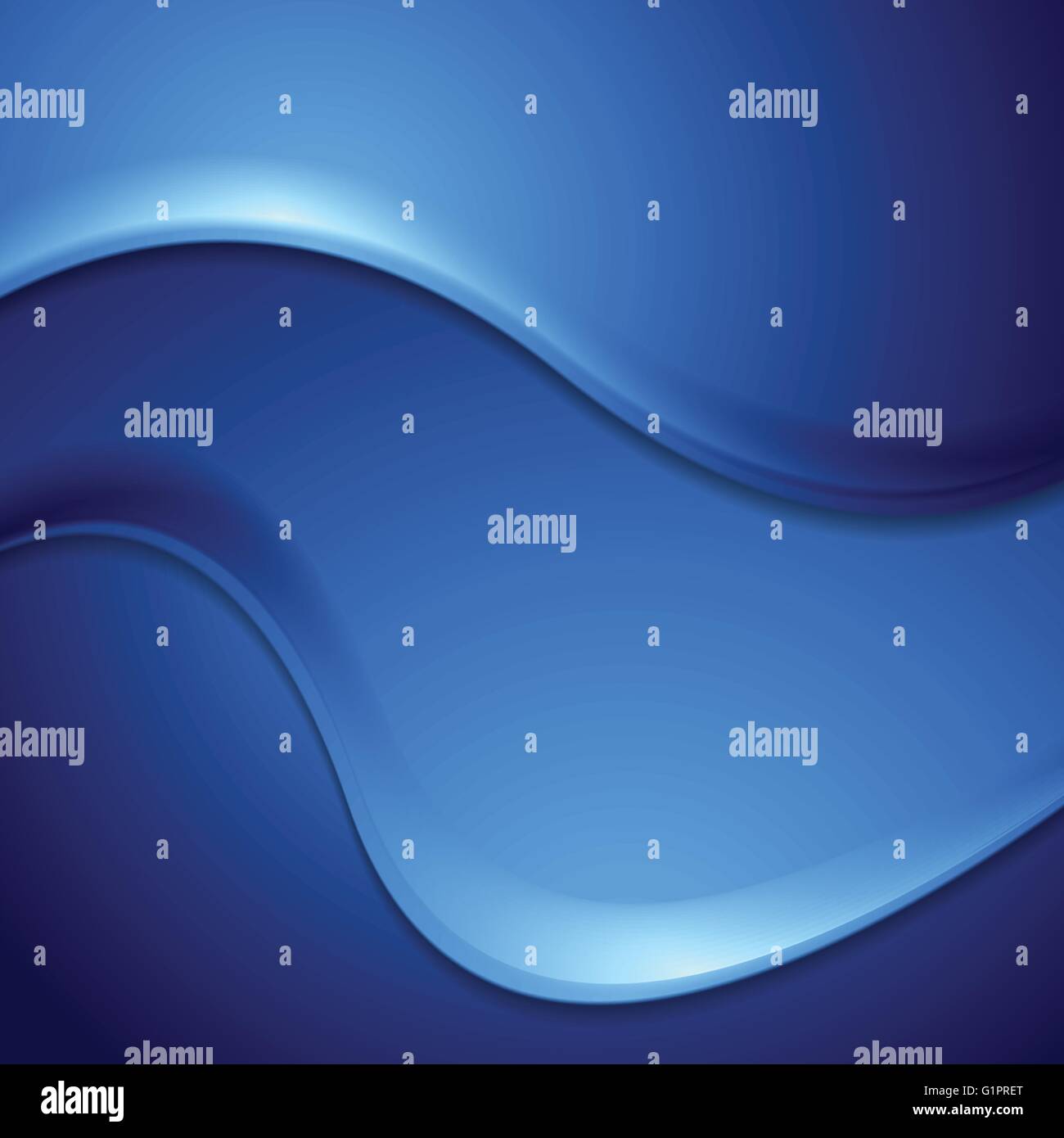 Dark blue abstract wavy background. Vector smooth waves corporate ...