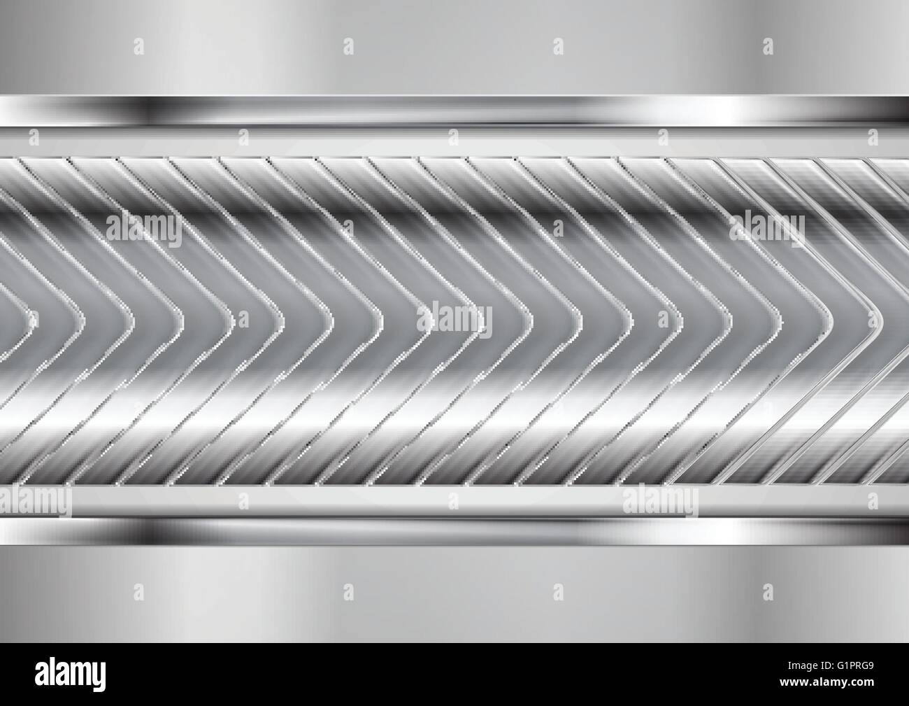 Abstract metallic arrows technology design. Vector tech background ...