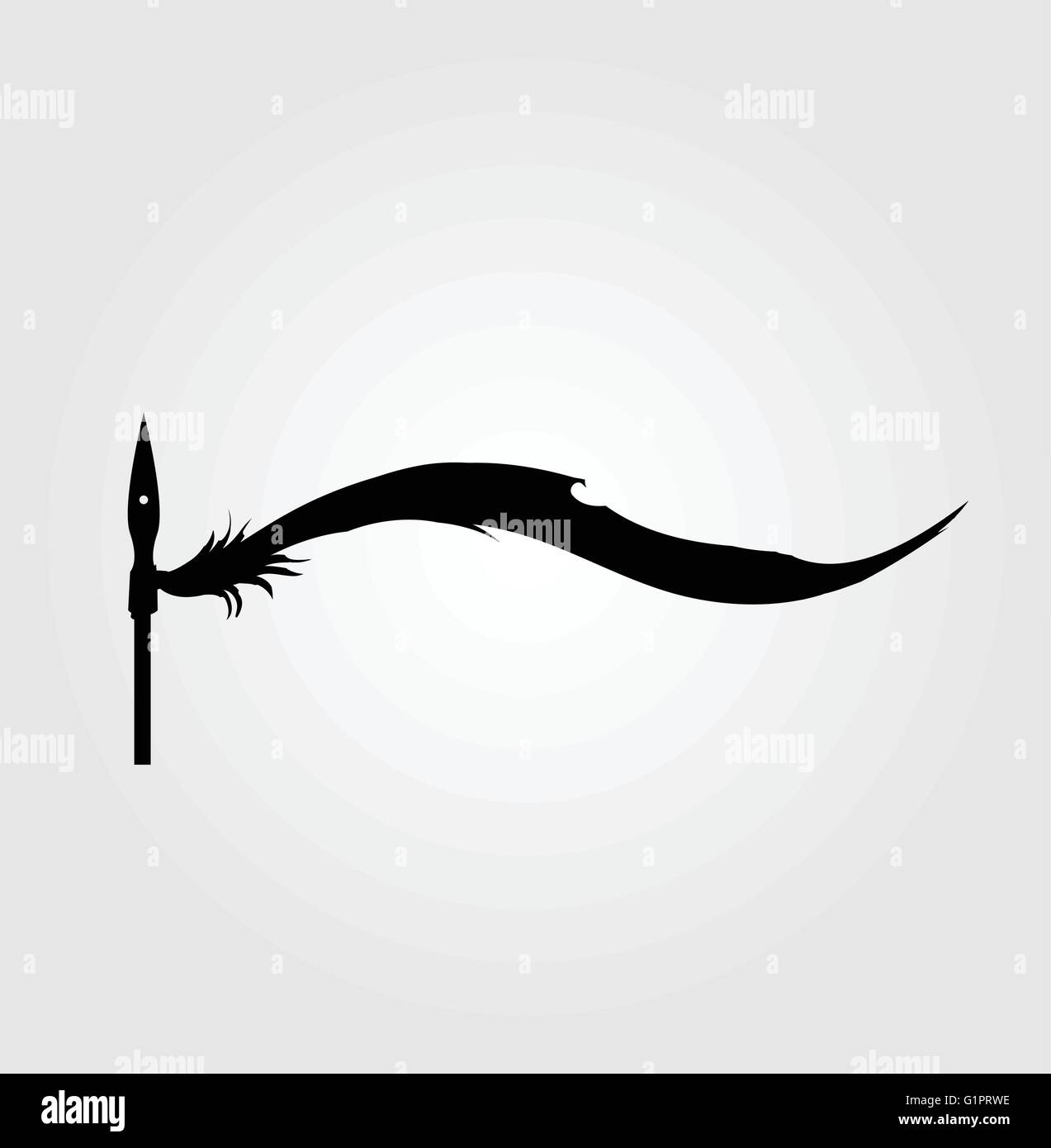 Man on horse flag Stock Vector Images - Alamy