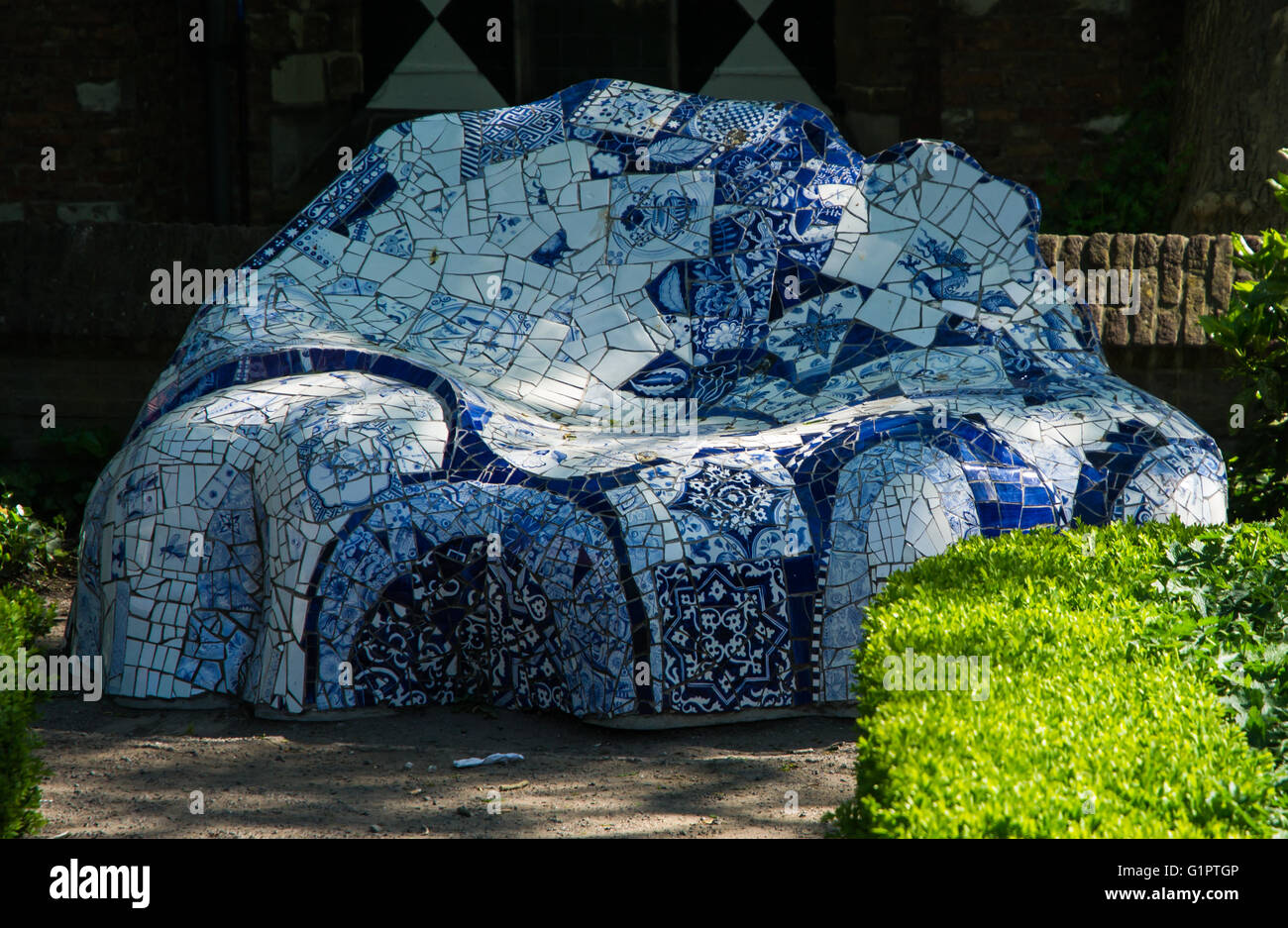 Delft Blue Bench Stock Photo - Alamy