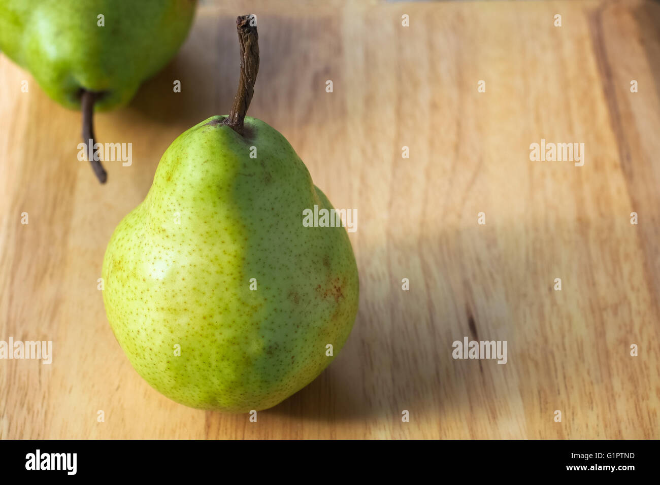 Two Green Pears Stock Photo - Alamy