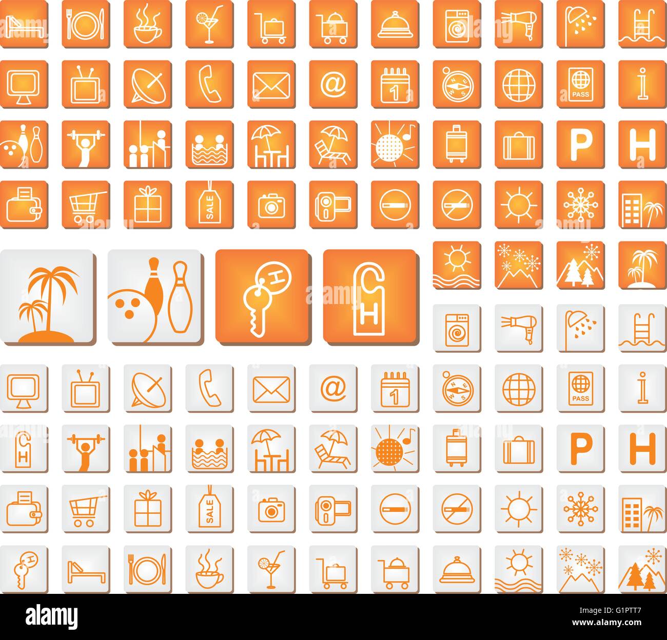 Tourism icons hi-res stock photography and images - Alamy