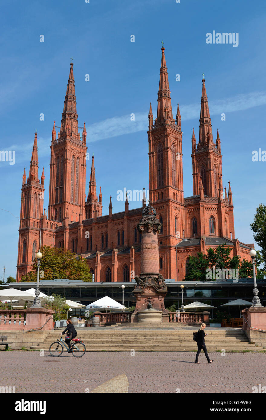 Wiesbaden market church hi-res stock photography and images - Alamy