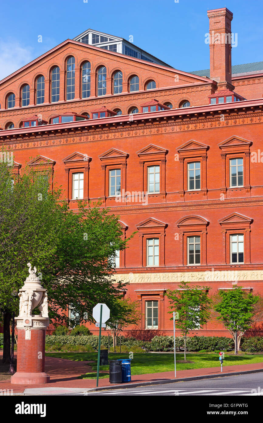 Architecture of National Building Museum in Washington DC, USA Stock ...
