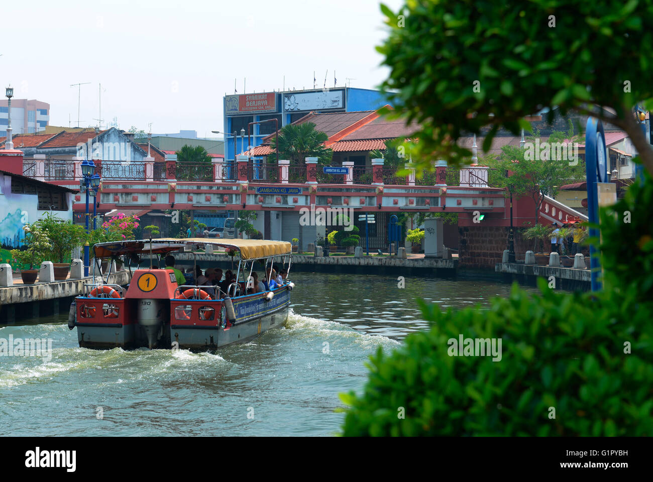 Pleasure boat, Melaka River, Melaka, Malaysia Stock Photo - Alamy