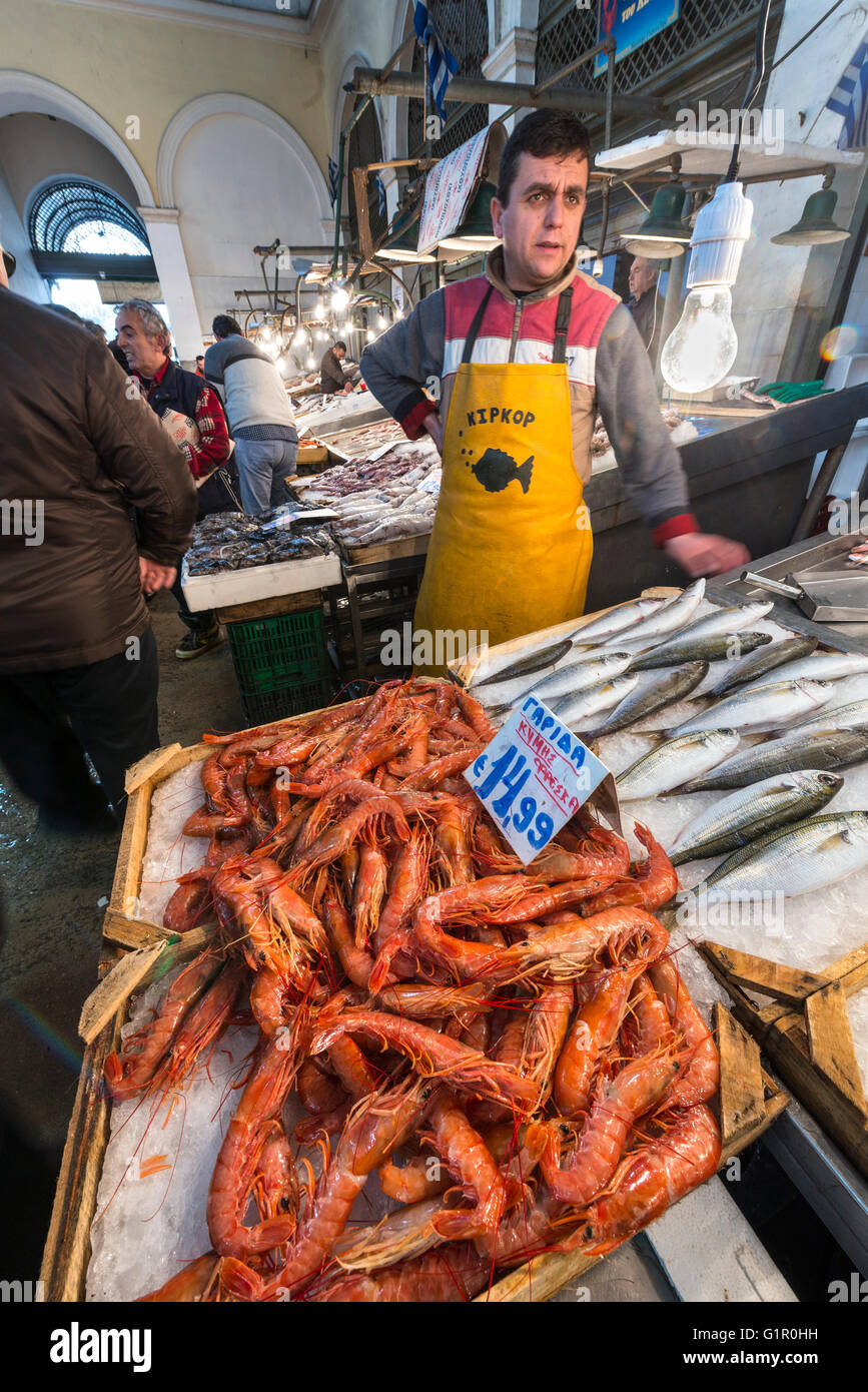 A huge variety of sea food is available in the central fish market on ...