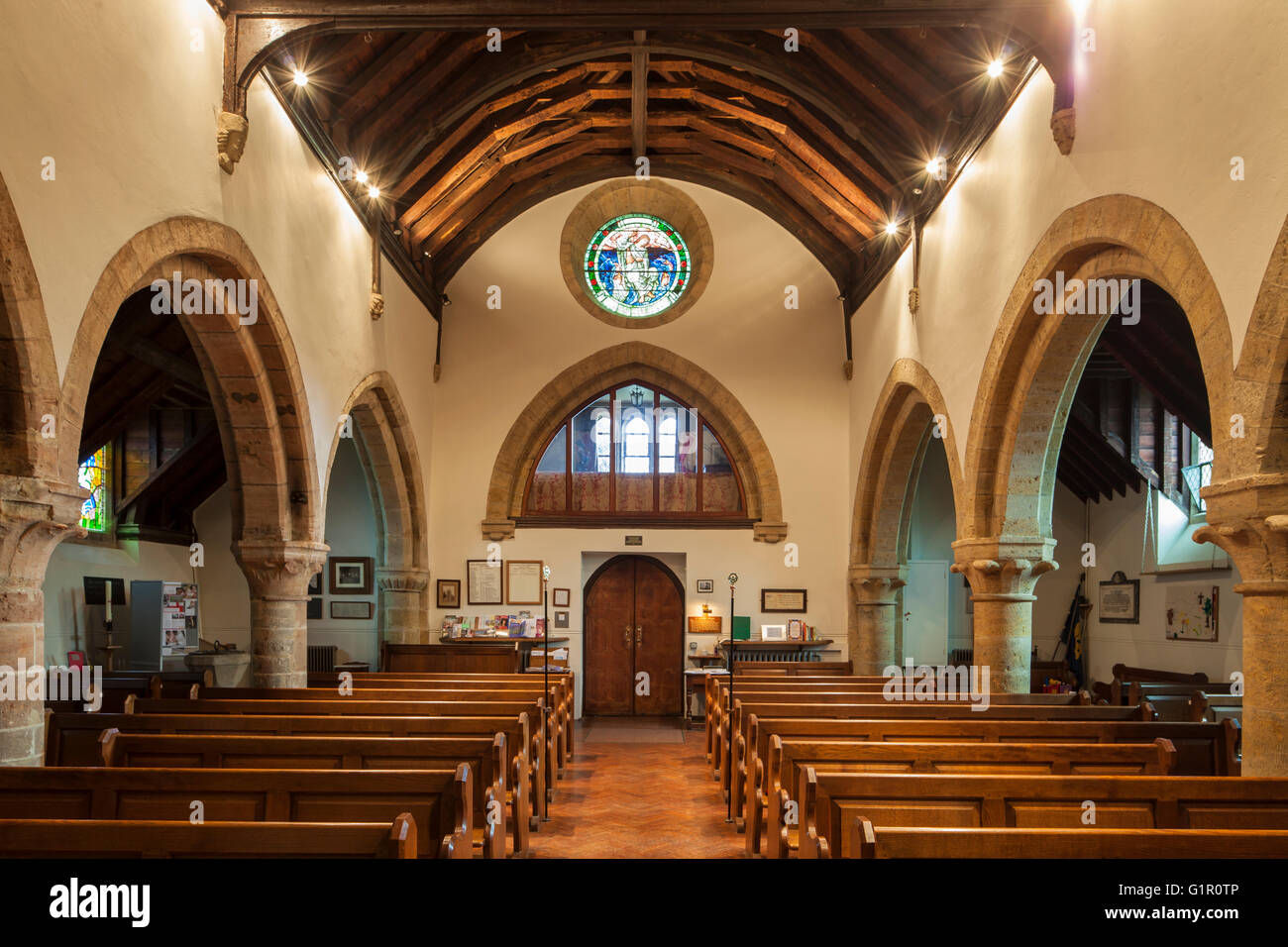 All hallows stained glass hi-res stock photography and images - Alamy