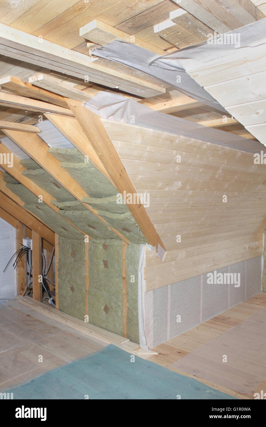 Attic construction wood hi-res stock photography and images - Alamy