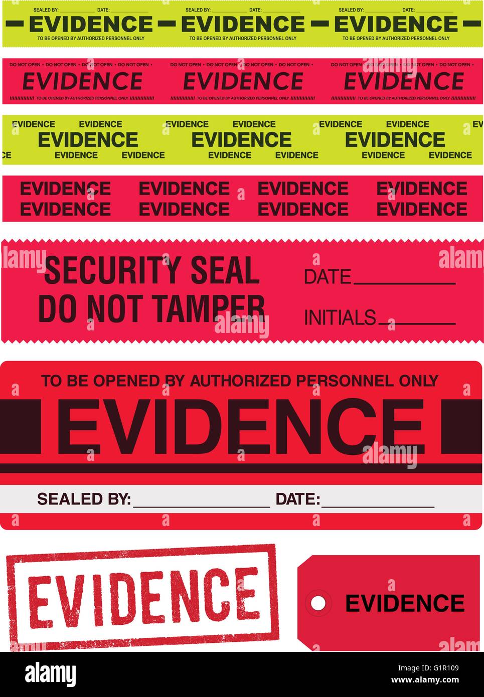 Sealed evidence hi-res stock photography and images - Alamy