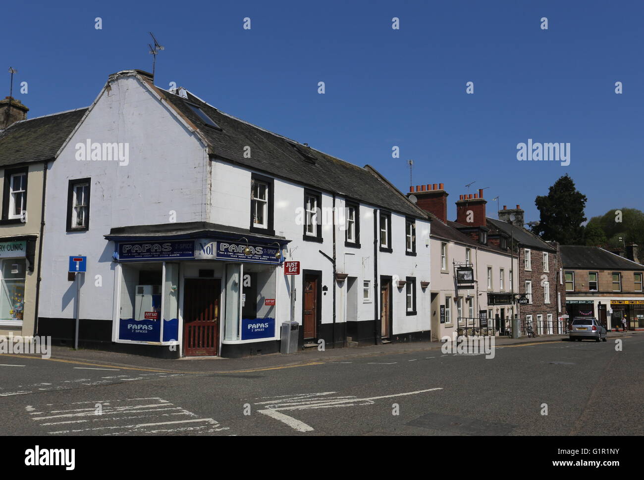 Dunblane street scene Scotland May 2016 Stock Photo - Alamy