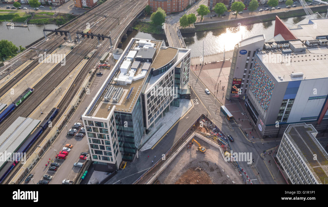 Millennium stadium cardiff aerial hi-res stock photography and images ...