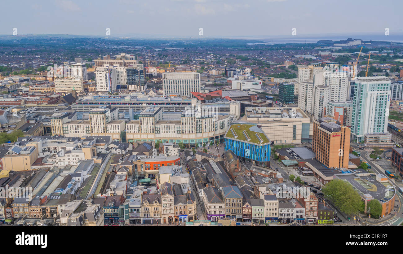 Central square cardiff aerial hi-res stock photography and images - Alamy