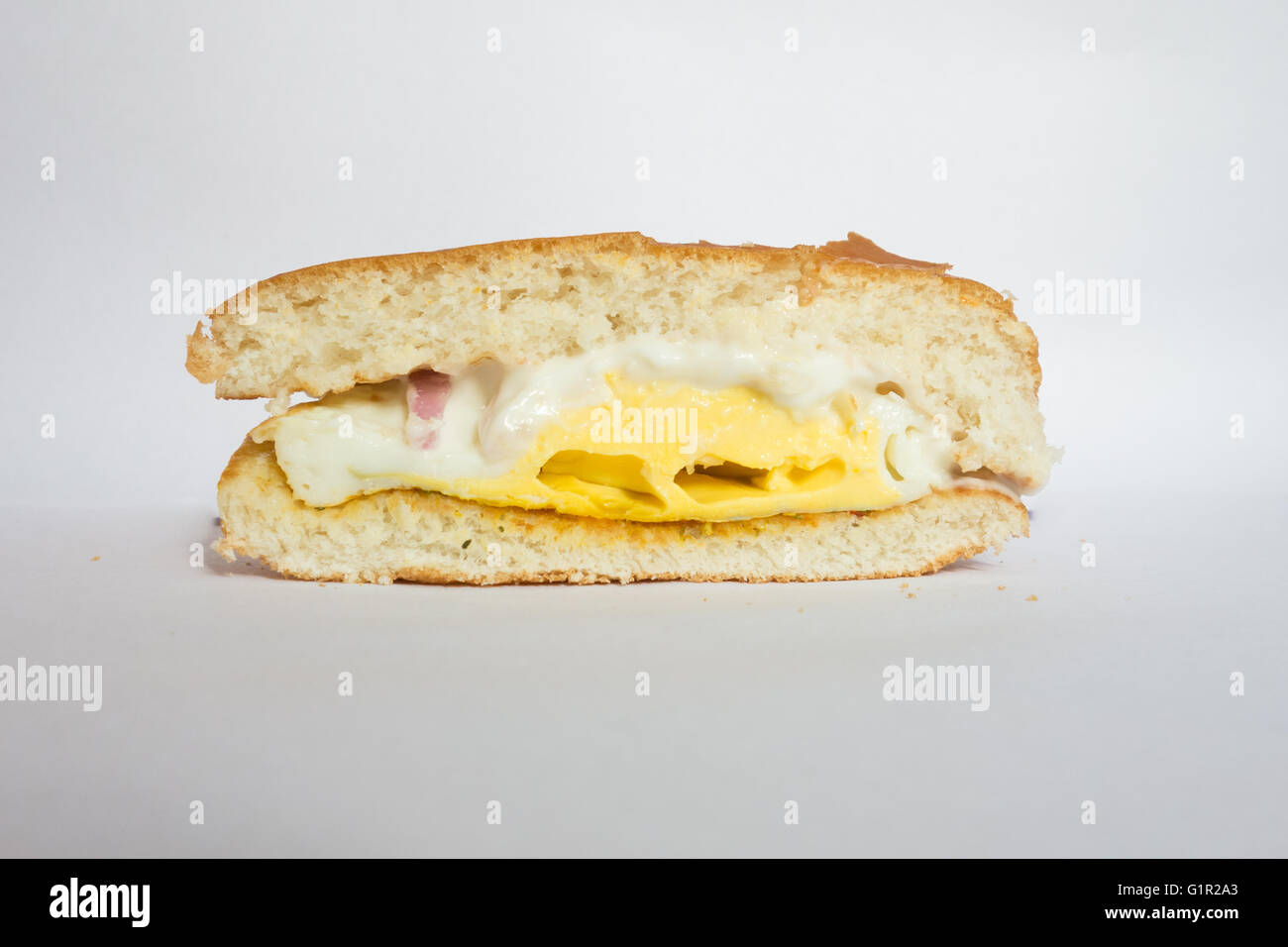McEgg burger cross section Stock Photo - Alamy