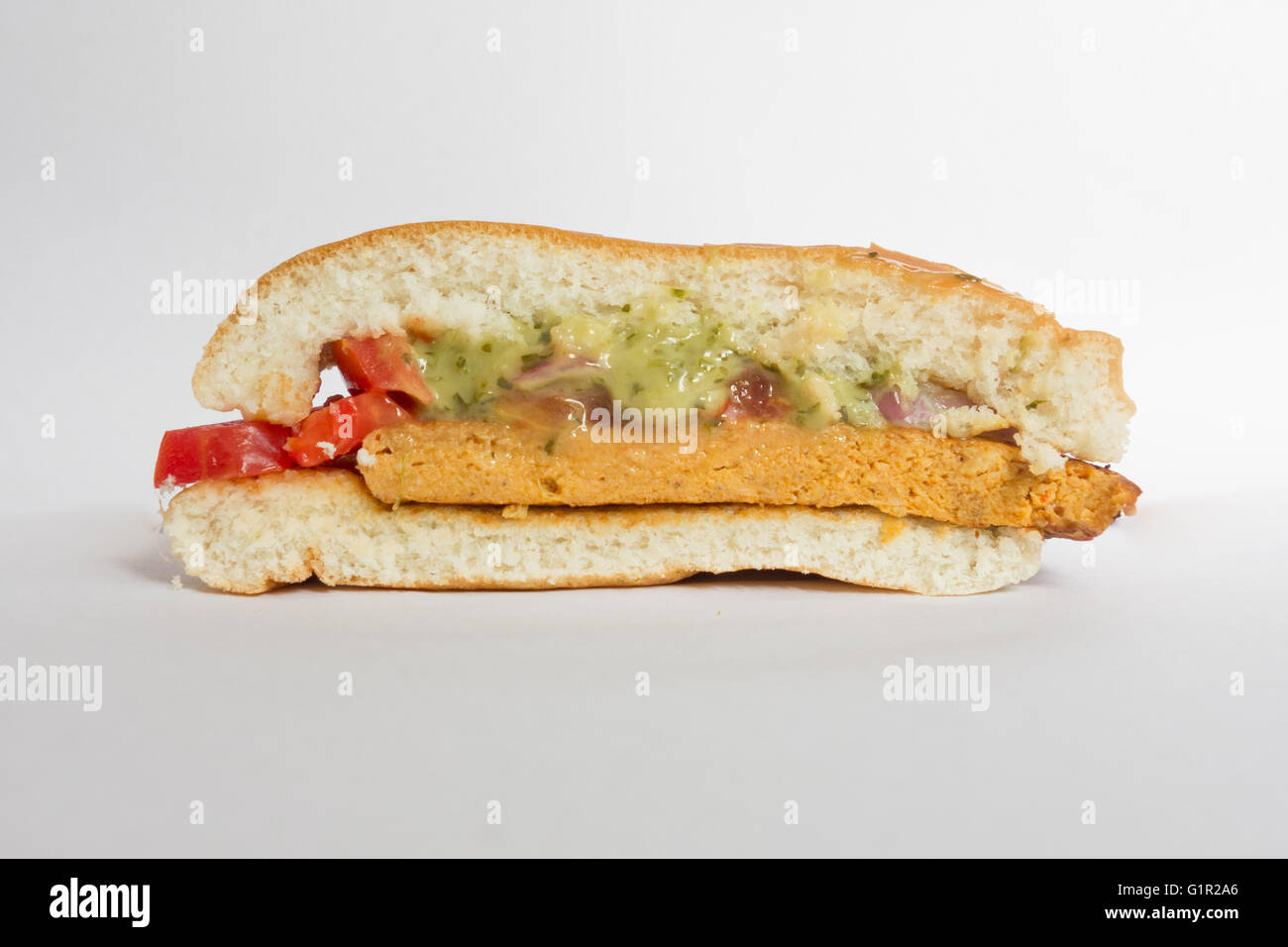 Cross Section: Chicken McGrill Stock Photo - Alamy