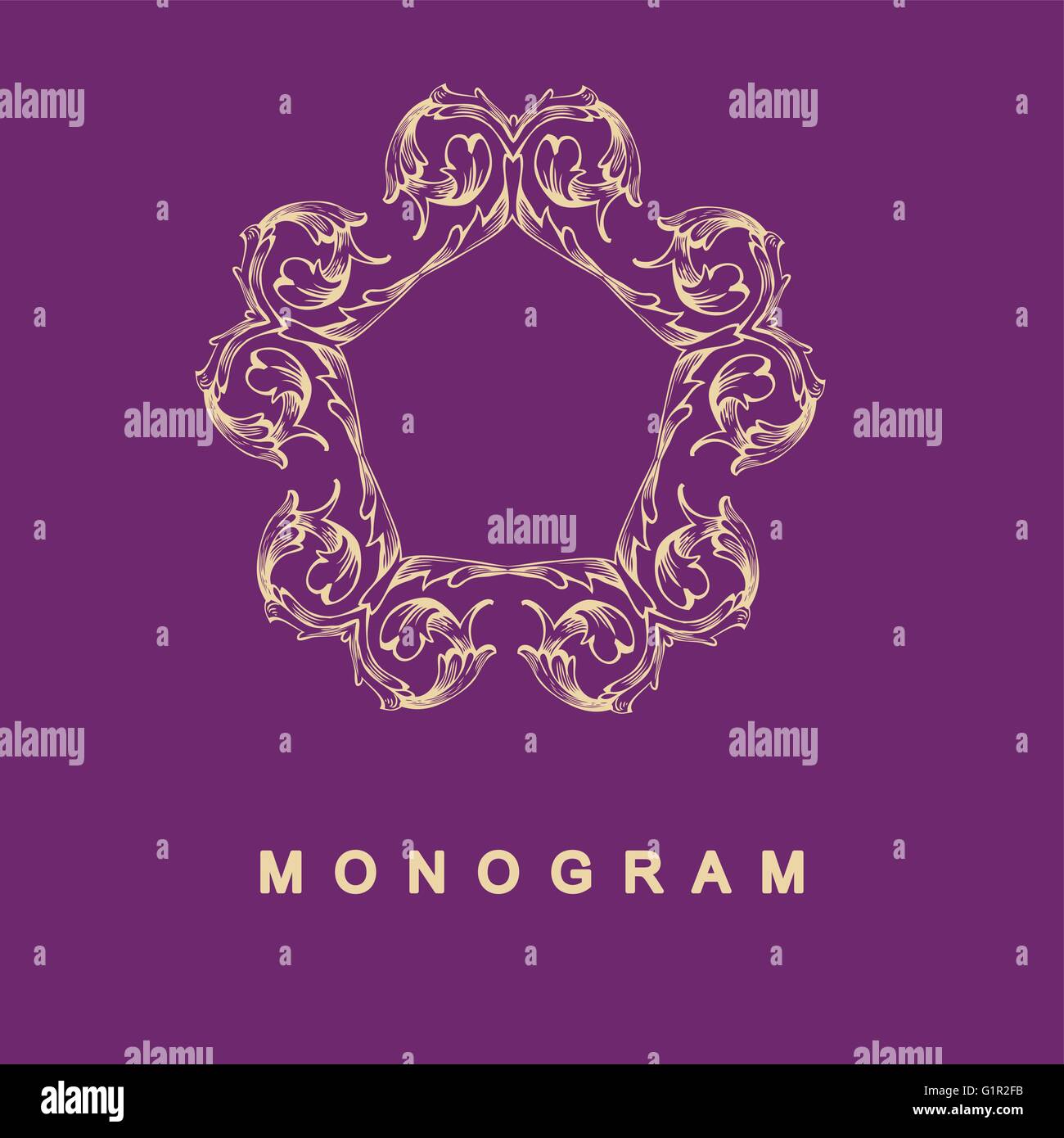 Set of monogram logo template Stock Vector Image & Art - Alamy