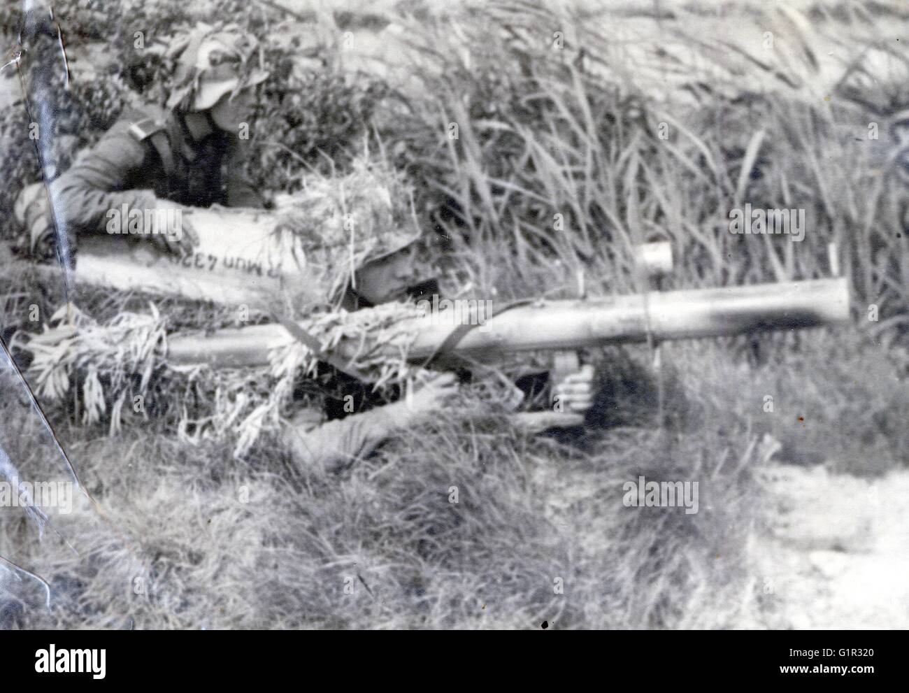Wehrmacht Soldiers train on a Panzerschreck Normandy France Western ...
