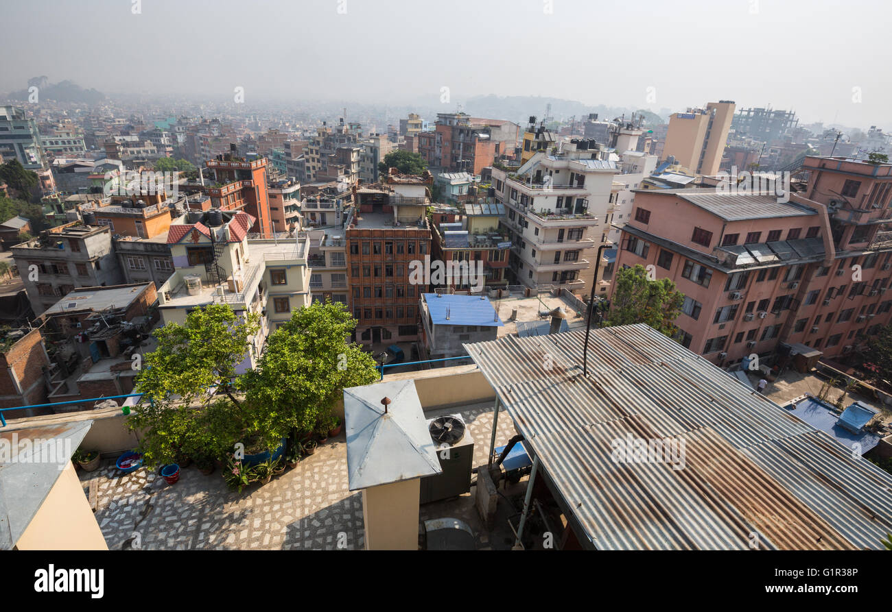 KATHMANDU, NEPAL-APRIL 25: Street of Kathmandu 25, 2016 in Kathmandu ...
