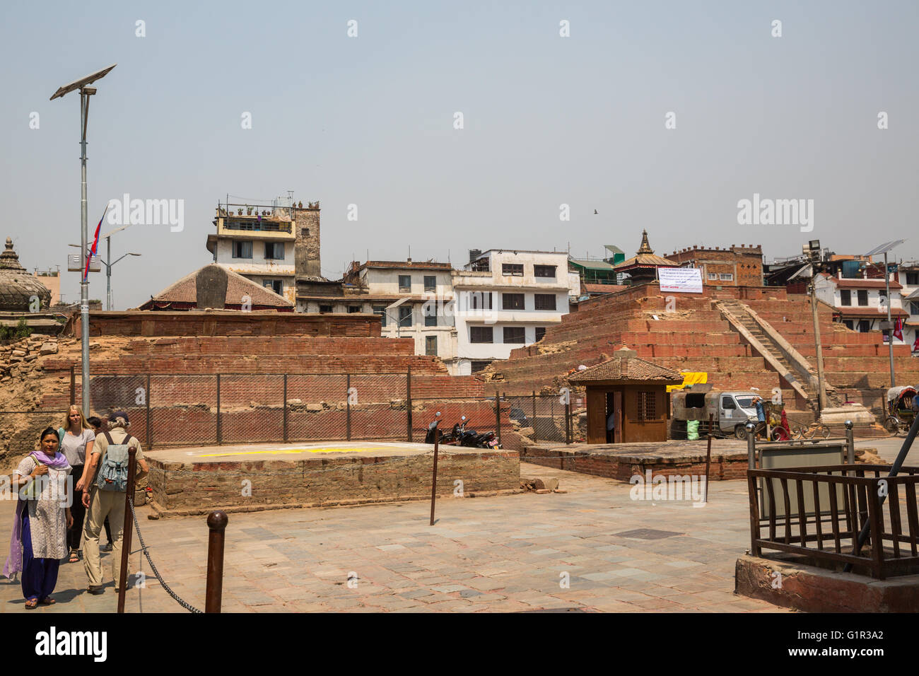 KATHMANDU, NEPAL-APRIL 25: Street of Kathmandu 25, 2016 in Kathmandu ...