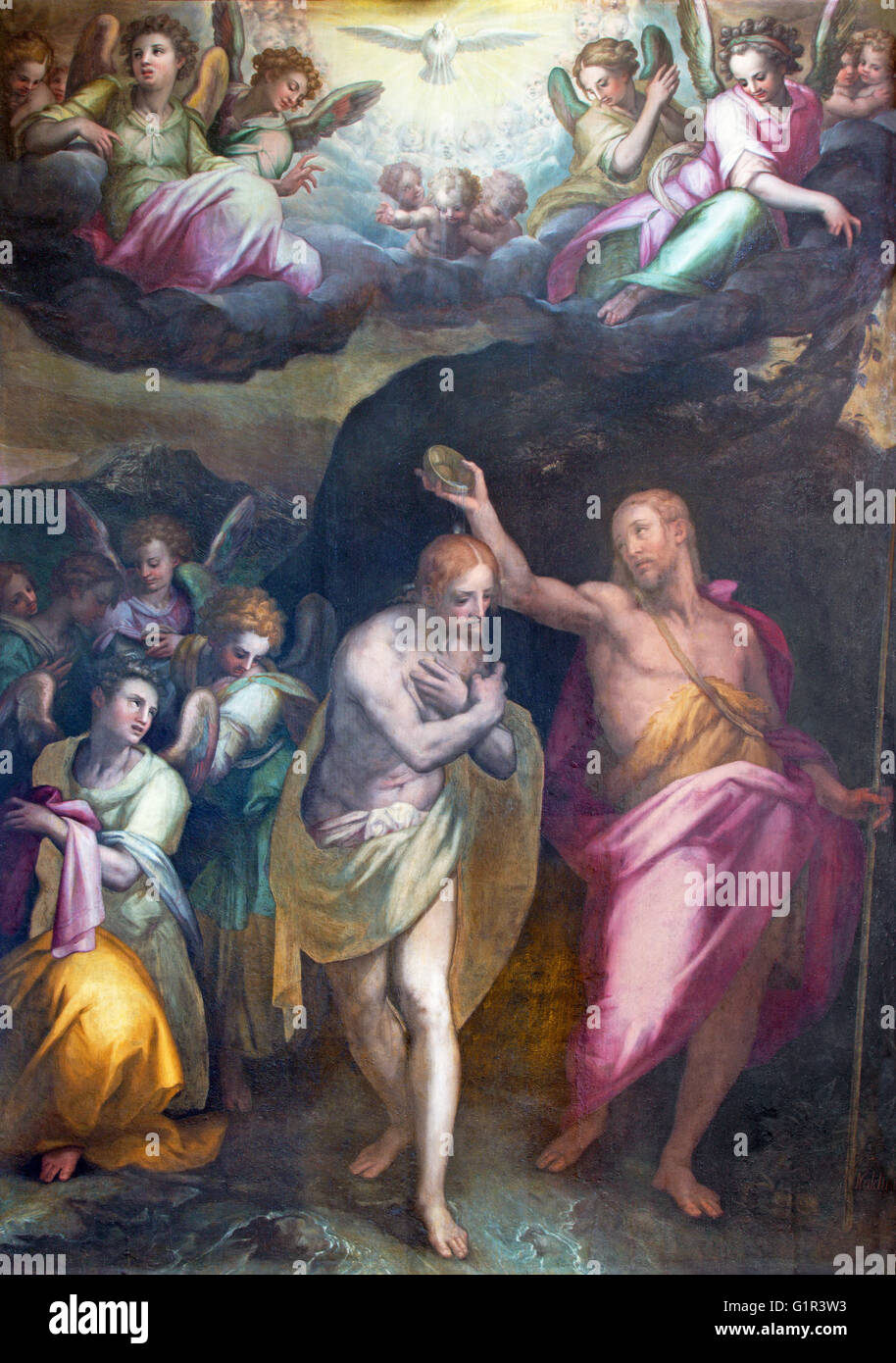 John the baptist water baptism painting hi-res stock photography and images - Alamy