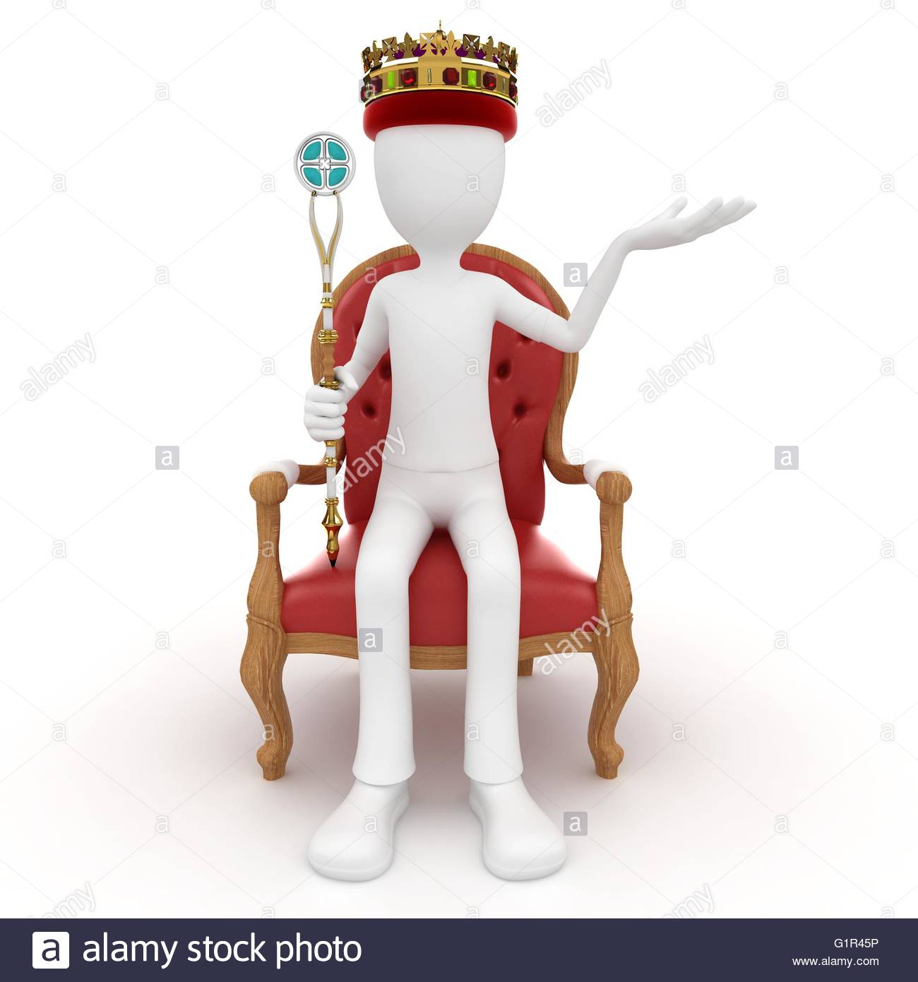 Man King Sitting On Chair Stock Photos & Man King Sitting On Chair ...