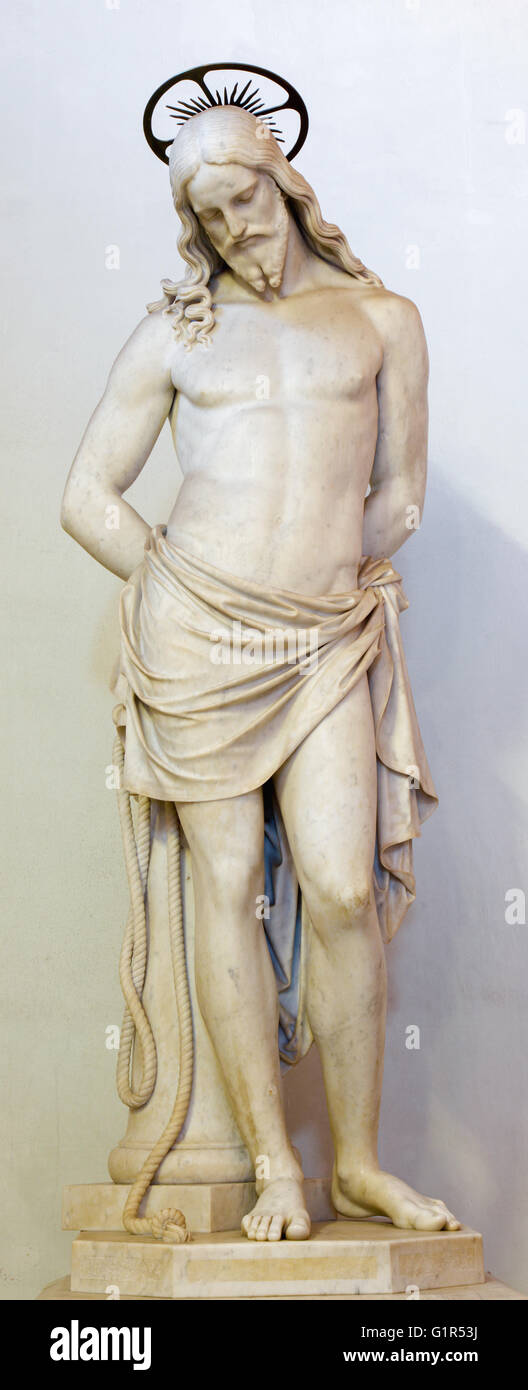 Christ tied to the column hi-res stock photography and images - Alamy