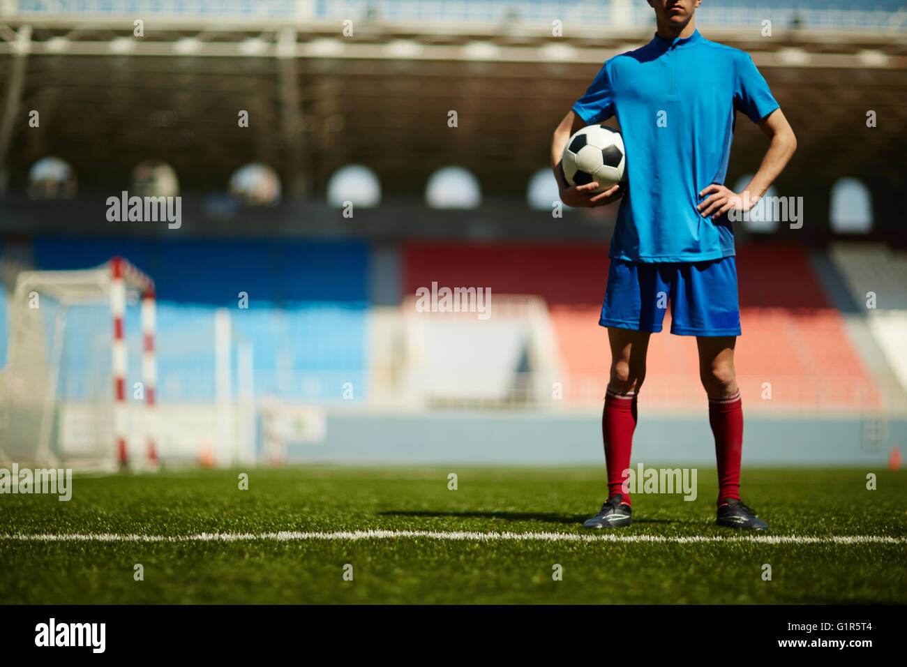 Successful football player Stock Photo - Alamy