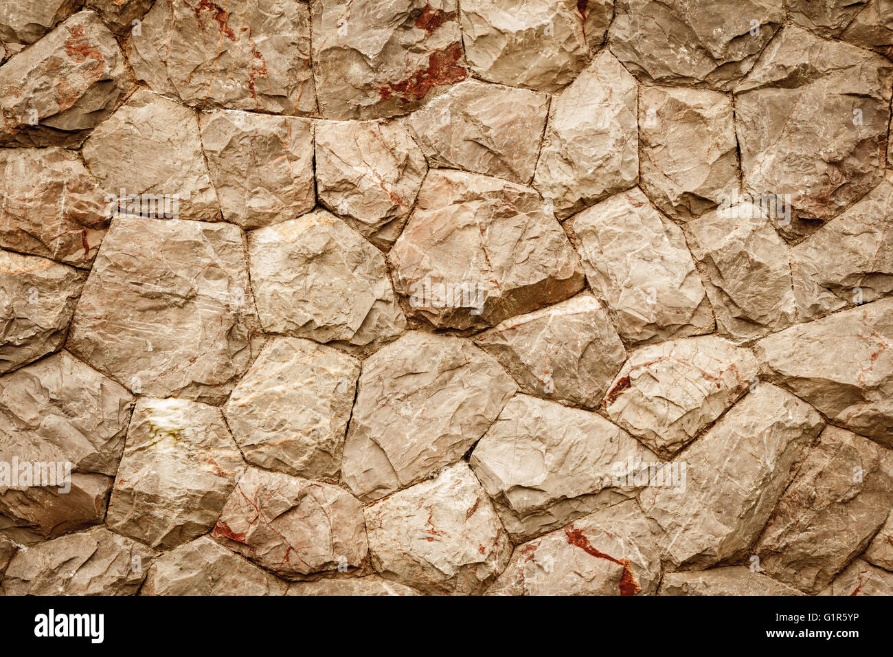 Modern Stone Wall Close-Up Stock Photo - Alamy
