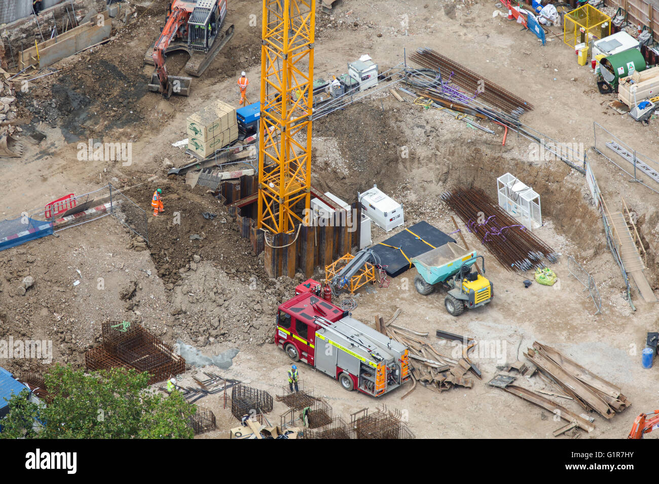 Construction site aerial hi-res stock photography and images - Alamy