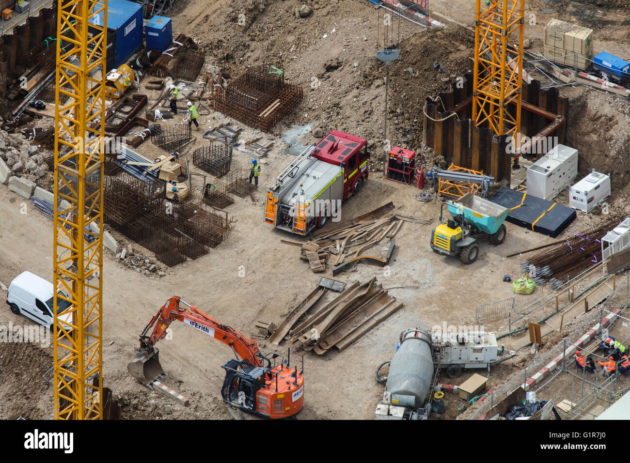 Construction site aerial hi-res stock photography and images - Alamy