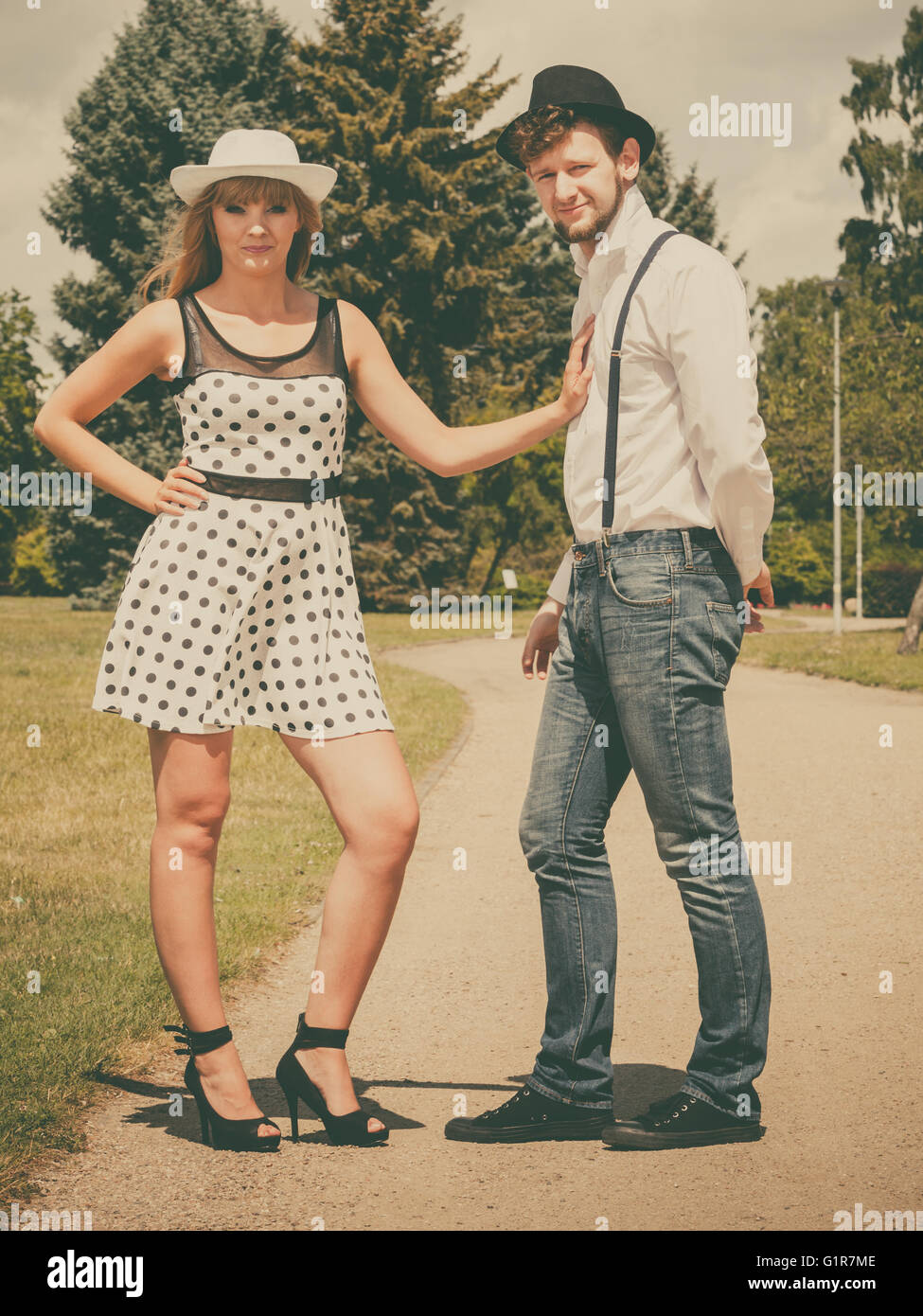Summer holidays love relationship and dating concept - romantic playful ...