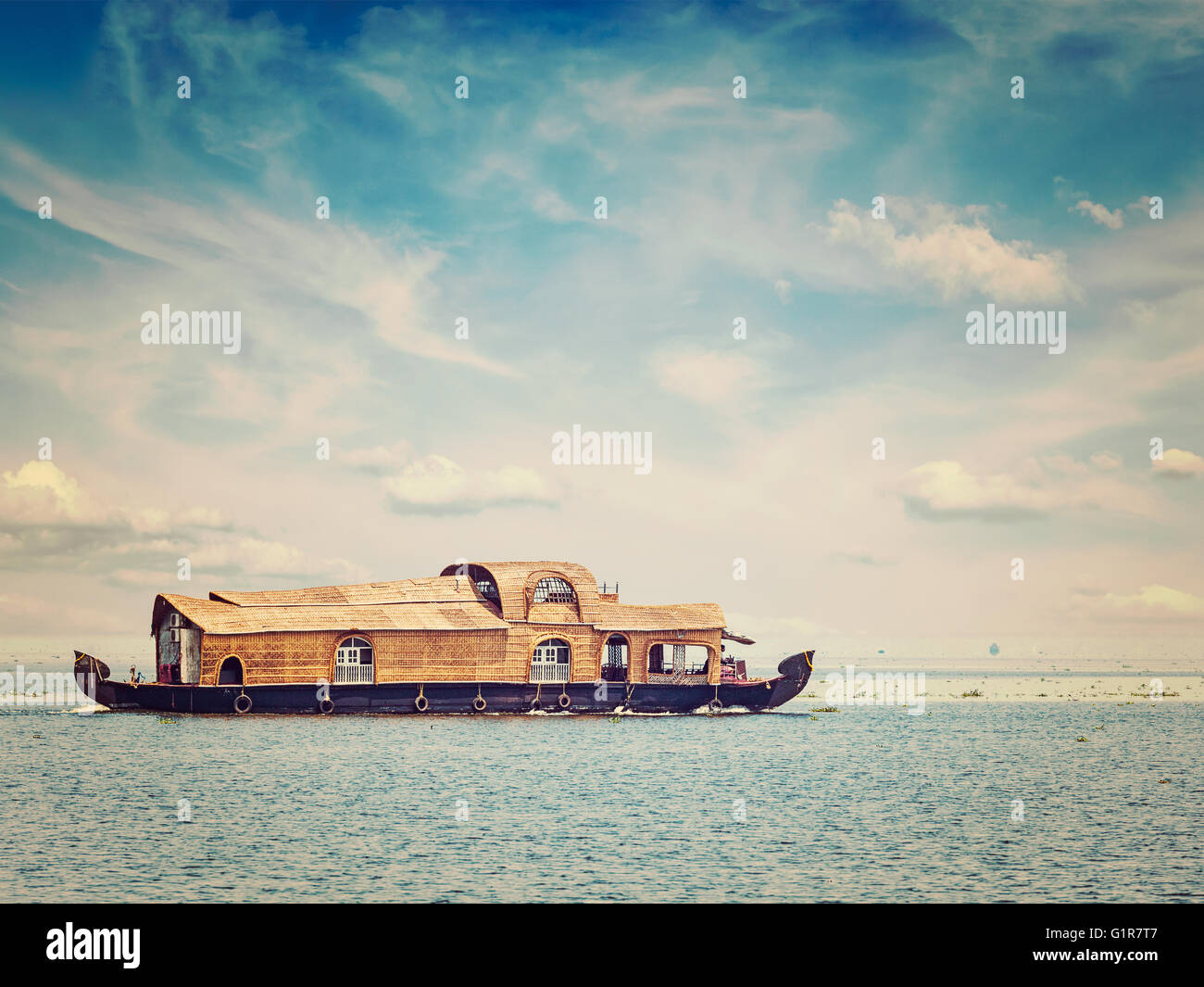 Houseboat in kerala india hi-res stock photography and images - Alamy