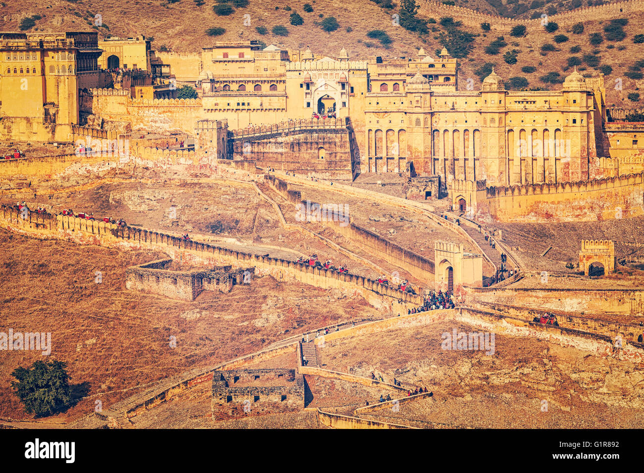 Amer Amber fort, Rajasthan, India Stock Photo - Alamy