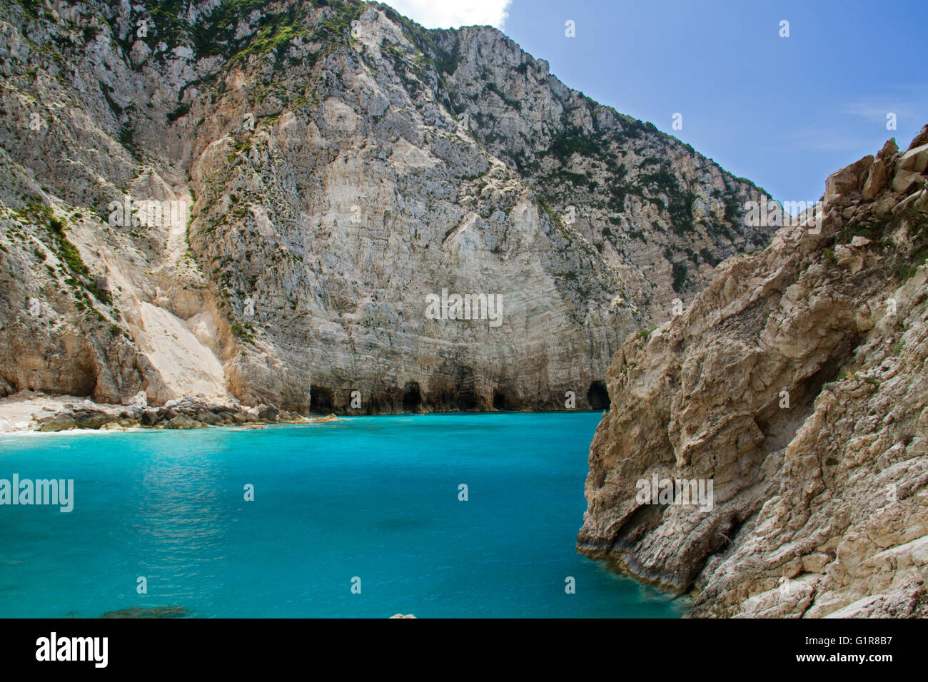 Blue lagoon cliff hi-res stock photography and images - Alamy