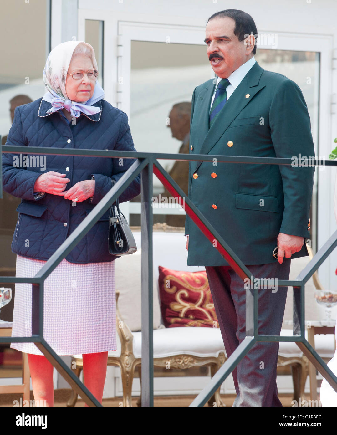 HM The Queen Elizabeth meeting His Royal Majesty King Hamad bin Isa Al ...