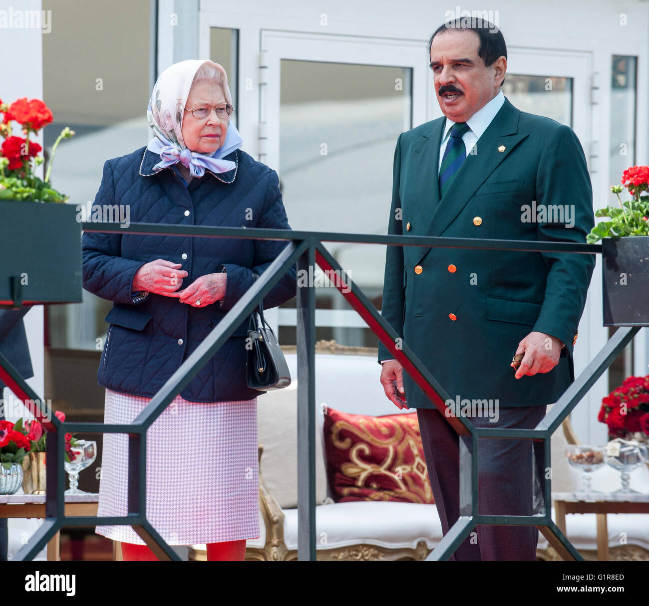 HM The Queen Elizabeth meeting His Royal Majesty King Hamad bin Isa Al ...