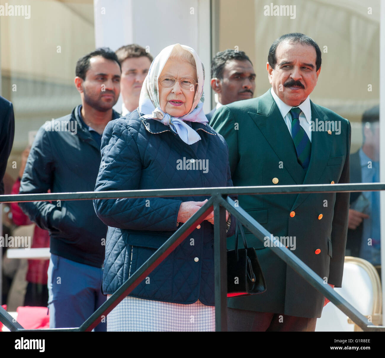 HM The Queen Elizabeth meeting His Royal Majesty King Hamad bin Isa Al ...