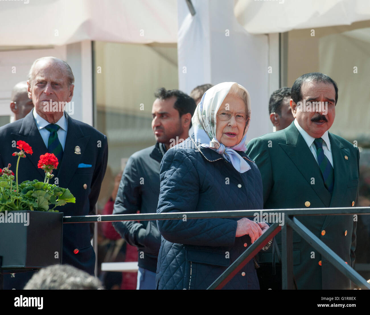 HM The Queen Elizabeth meeting His Royal Majesty King Hamad bin Isa Al ...