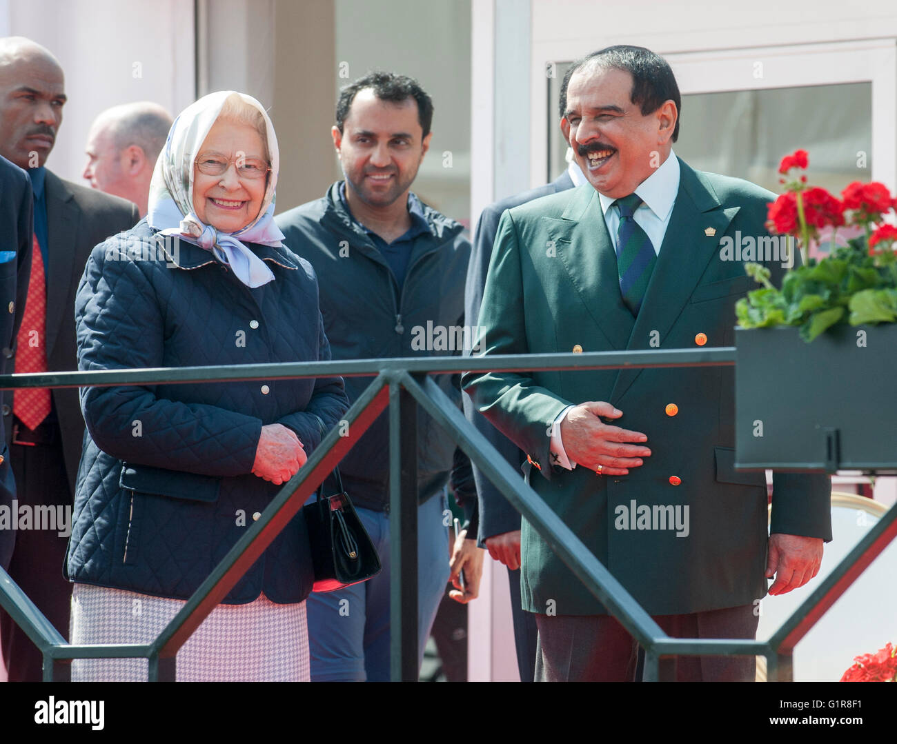 HM The Queen Elizabeth meeting His Royal Majesty King Hamad bin Isa Al ...
