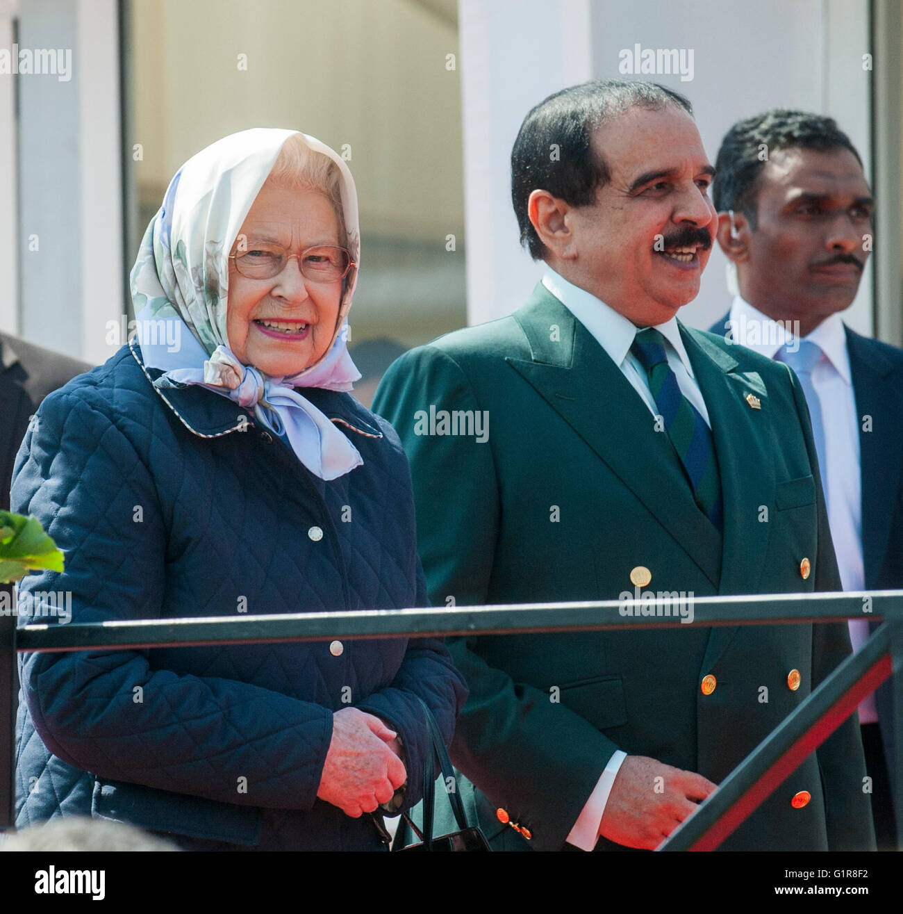 HM The Queen Elizabeth meeting His Royal Majesty King Hamad bin Isa Al ...