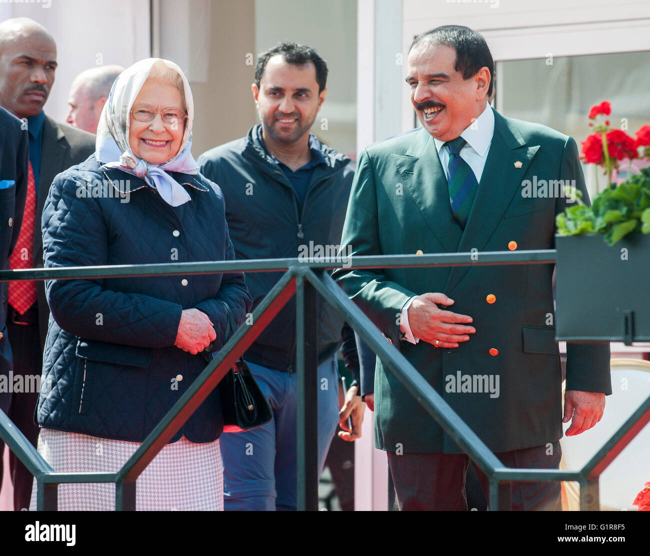 HM The Queen Elizabeth meeting His Royal Majesty King Hamad bin Isa Al ...