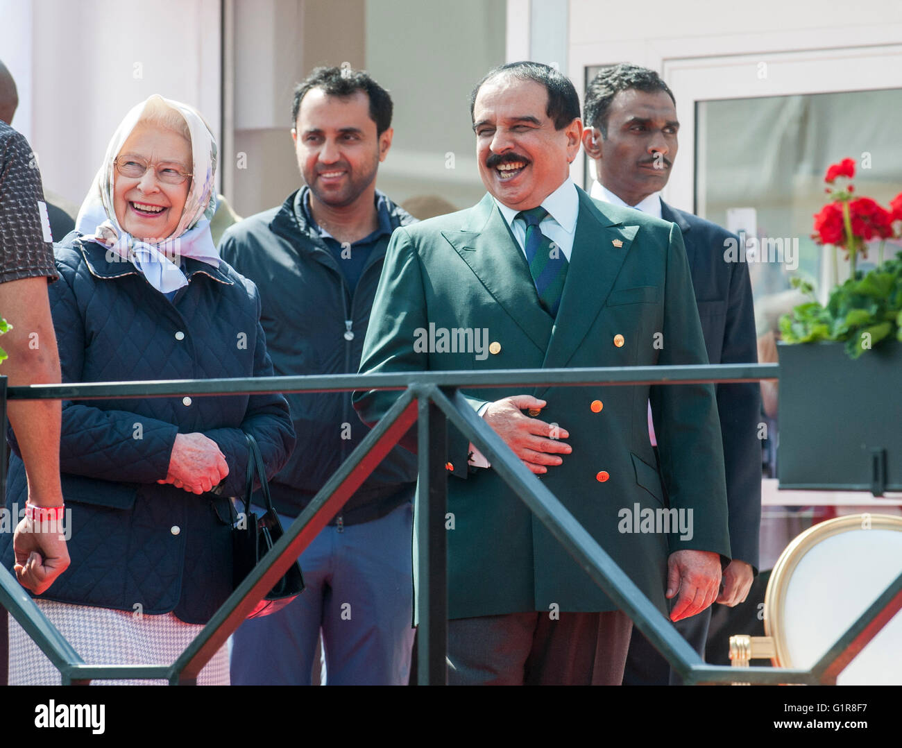 HM The Queen Elizabeth meeting His Royal Majesty King Hamad bin Isa Al ...
