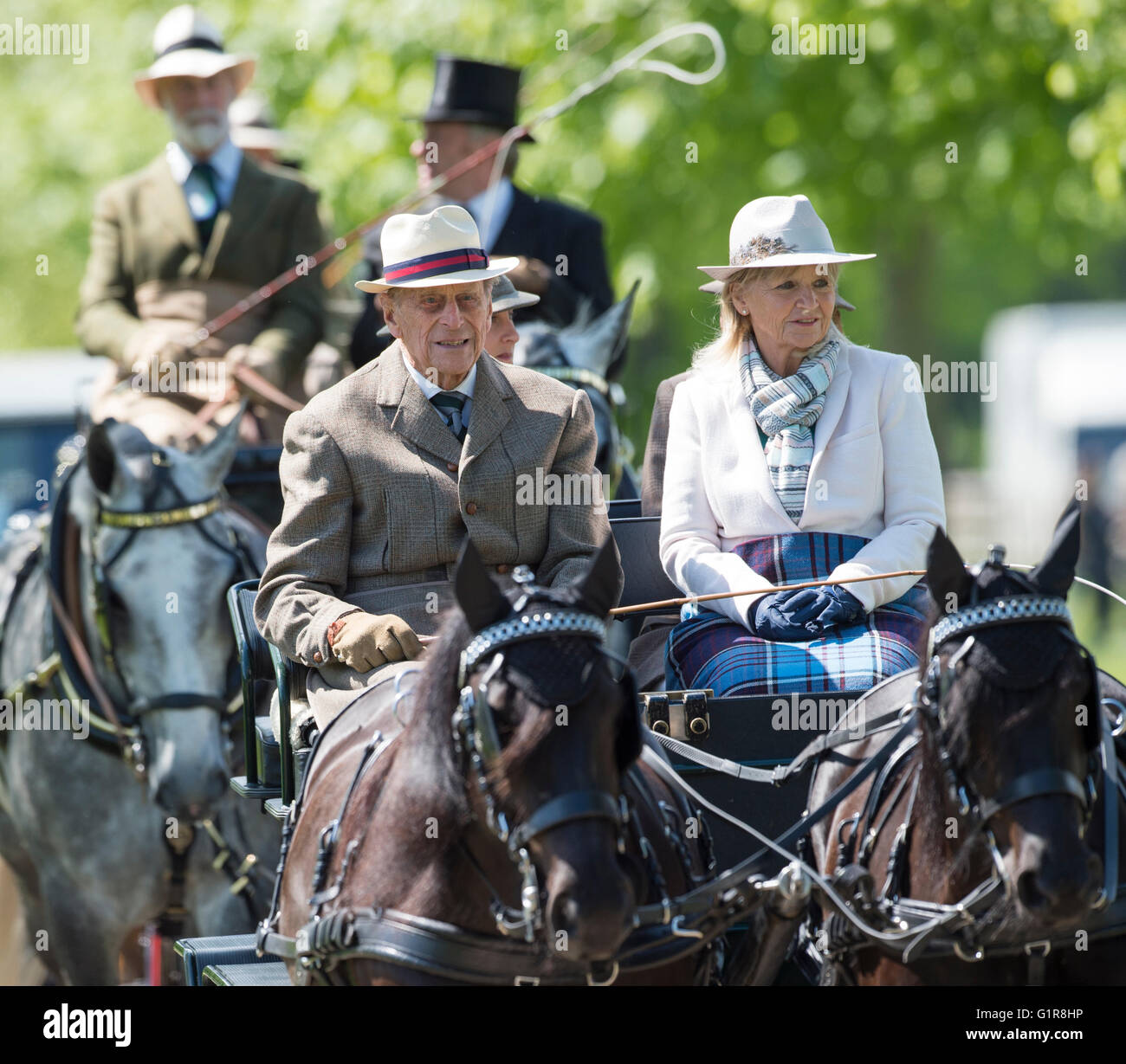 Prince Philip, Duke of Edinburgh at a carriage driving event at the ...