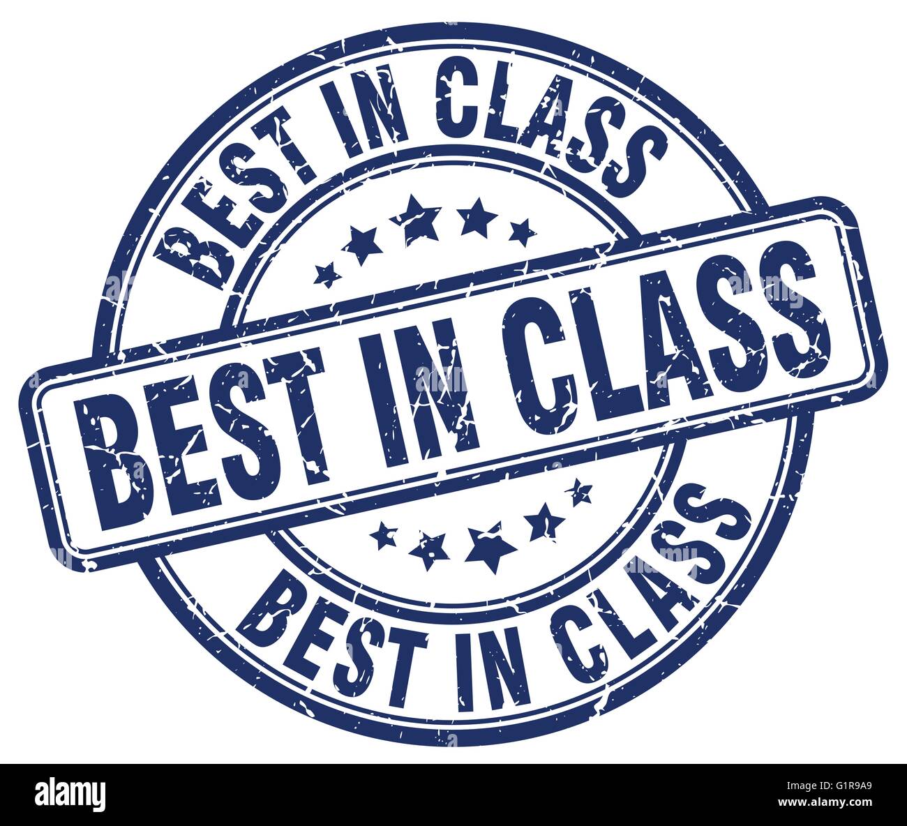 best in class blue grunge round vintage rubber stamp Stock Vector Image ...