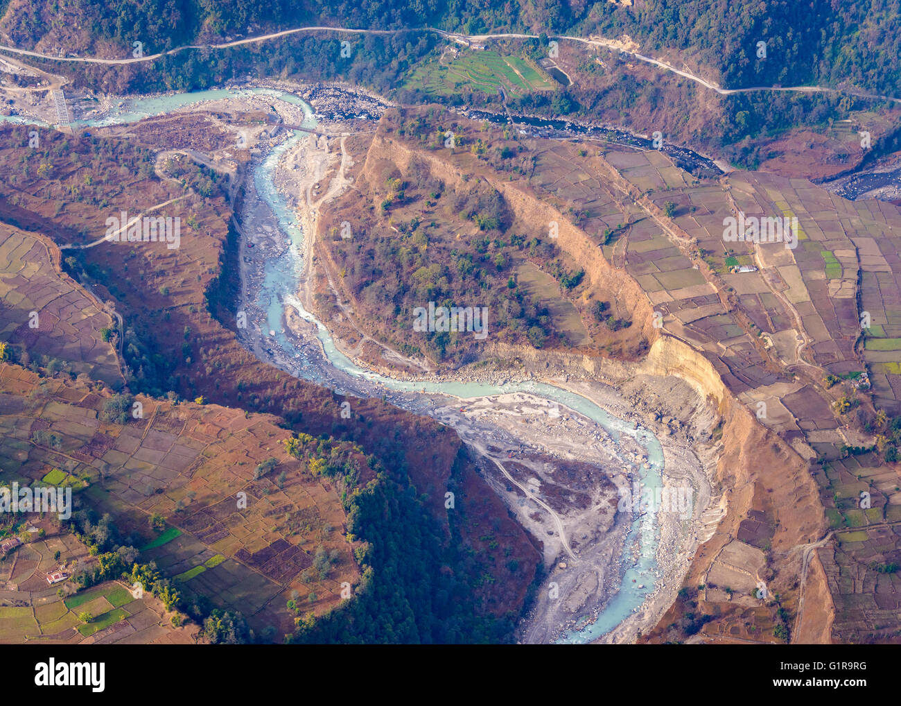 Aerial view of nepal hi-res stock photography and images - Alamy