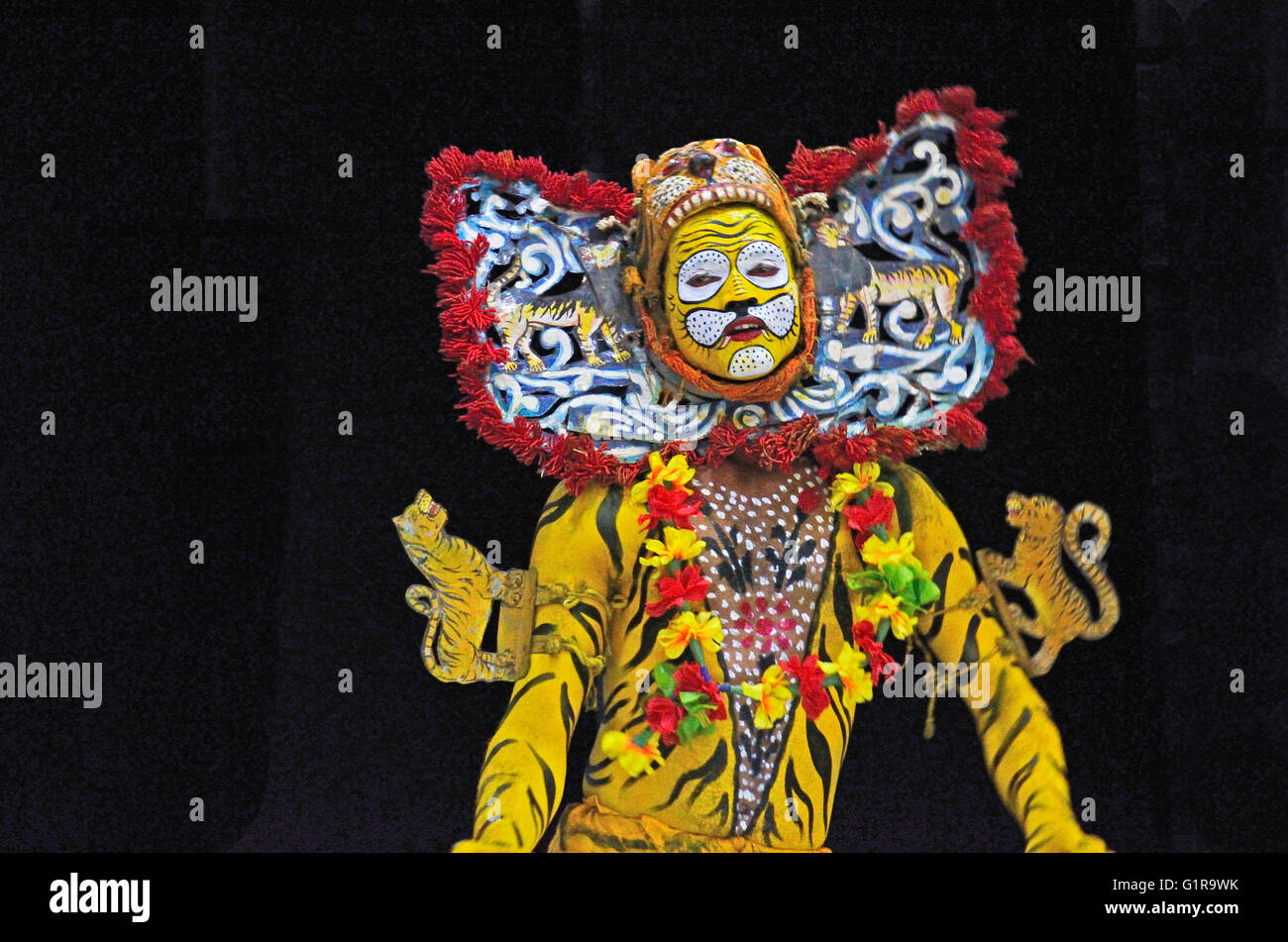 Tiger Mask Dance performed by local tribals of Simlipal Tiger Reserve ...