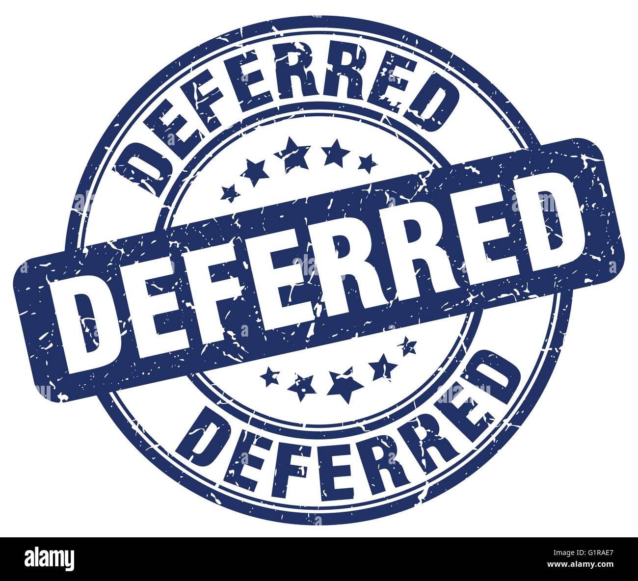 deferred blue grunge round vintage rubber stamp Stock Vector Image ...
