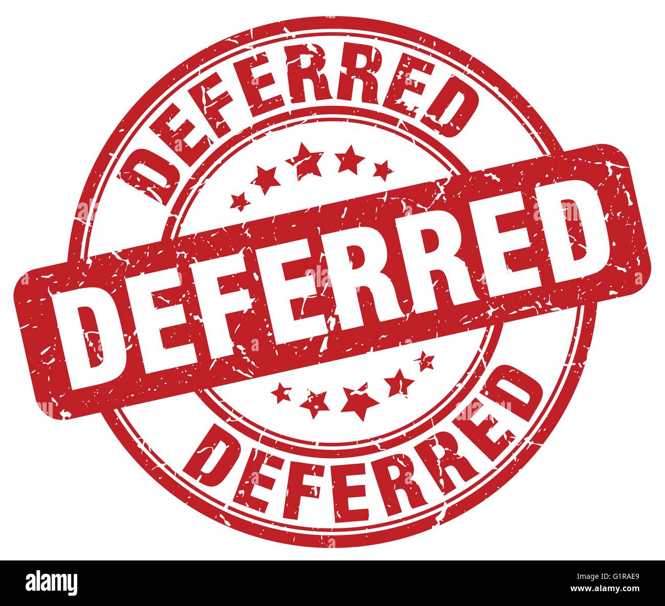 deferred red grunge round vintage rubber stamp Stock Vector Image & Art ...