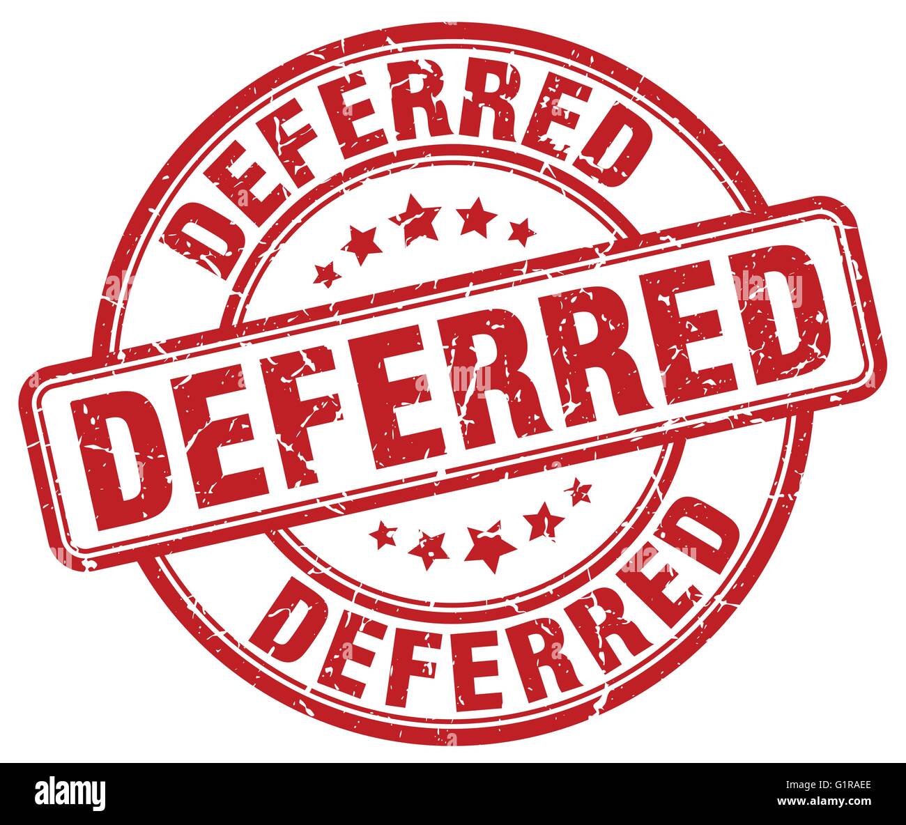 deferred red grunge round vintage rubber stamp Stock Vector Image & Art ...