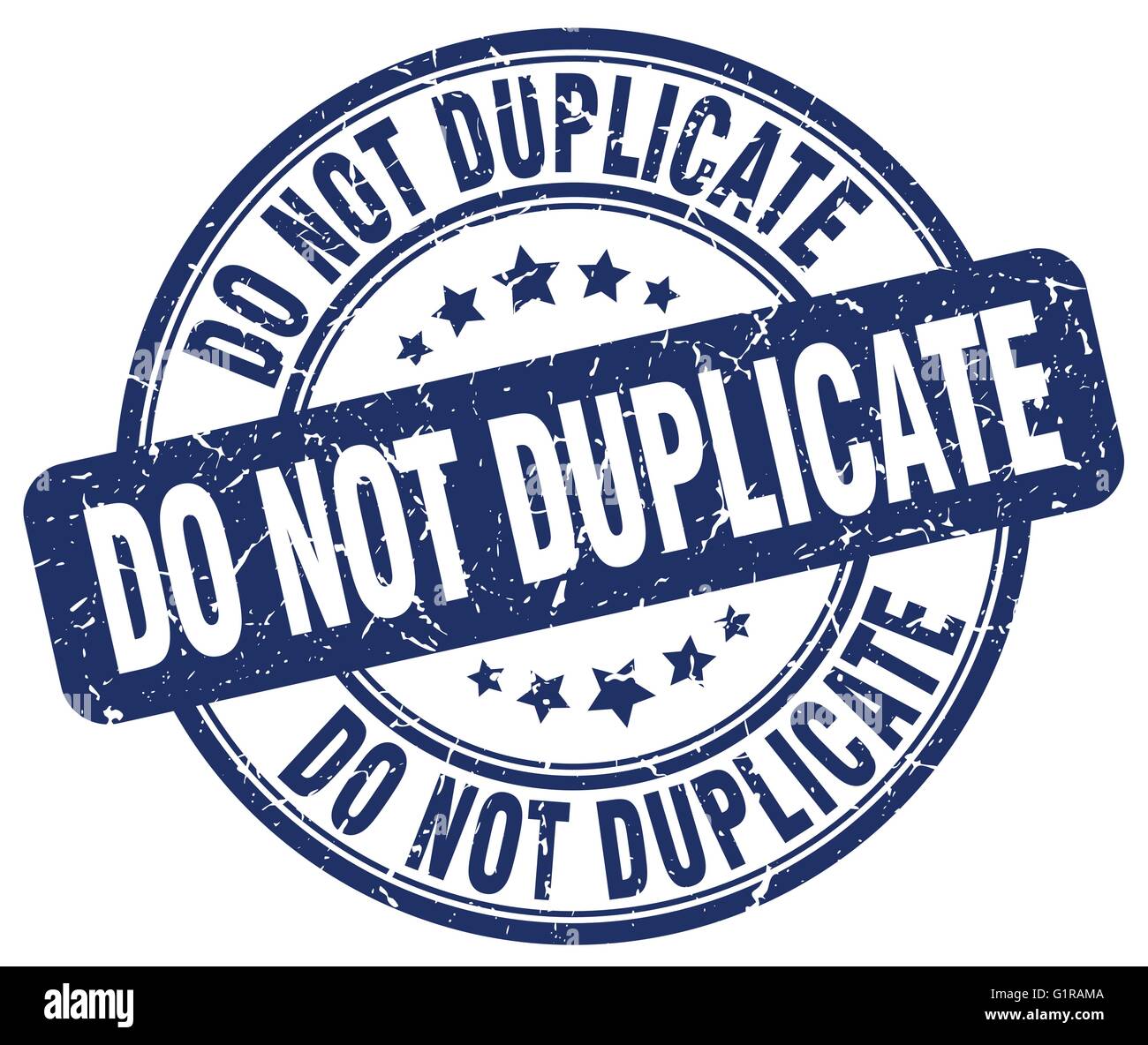 Duplicate rubber stamp Stock Vector Images - Alamy