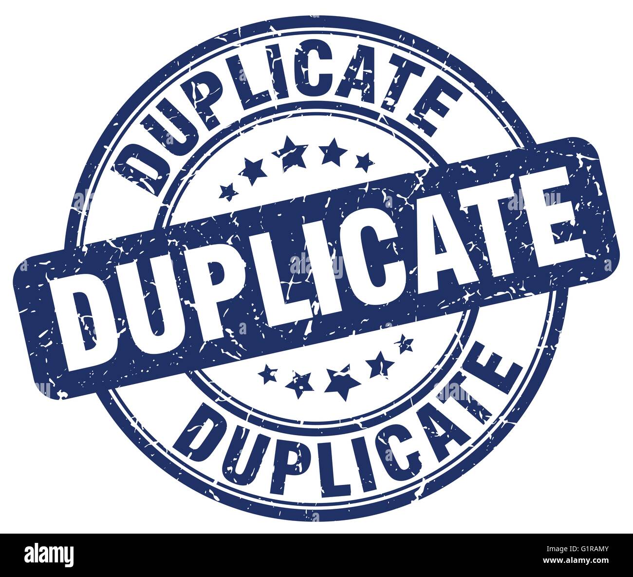 Duplicate rubber stamp Stock Vector Images - Alamy